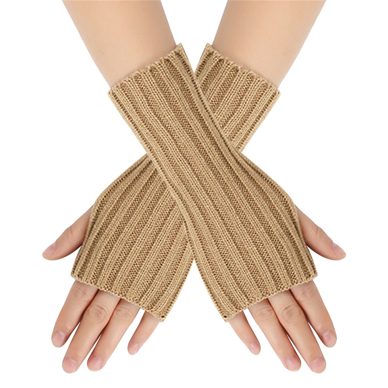 Snow Gloves Cold Weather Insulated Solid Color Multicolor Wool Striped ...