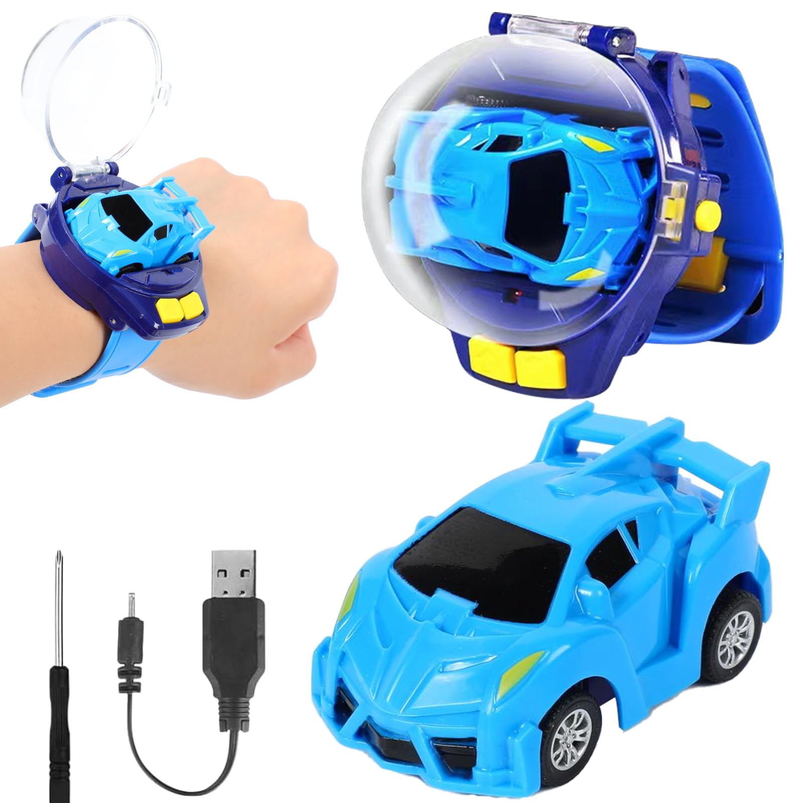 Snow Grass Watch Car, Watch Remote Control Car Toy, 2025 New Mini ...