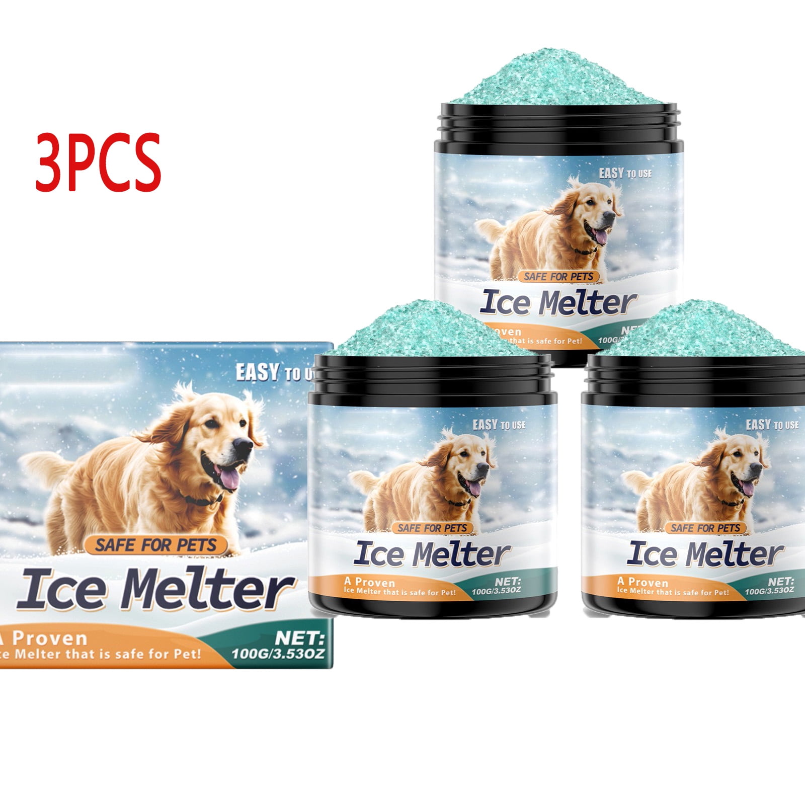 Snow Ice Melt,Snow Melt Ice Melt Safer for Concrete, Effectively Melt ...