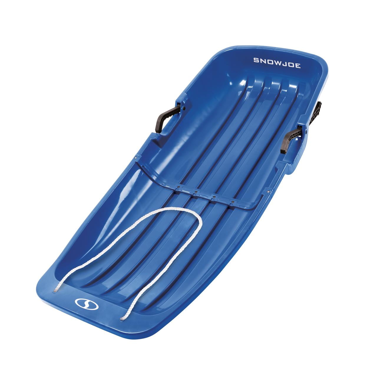 Snow Joe 48in Kids Outdoor Toboggan Winter Snow Sled W/ Hand Brakes ...