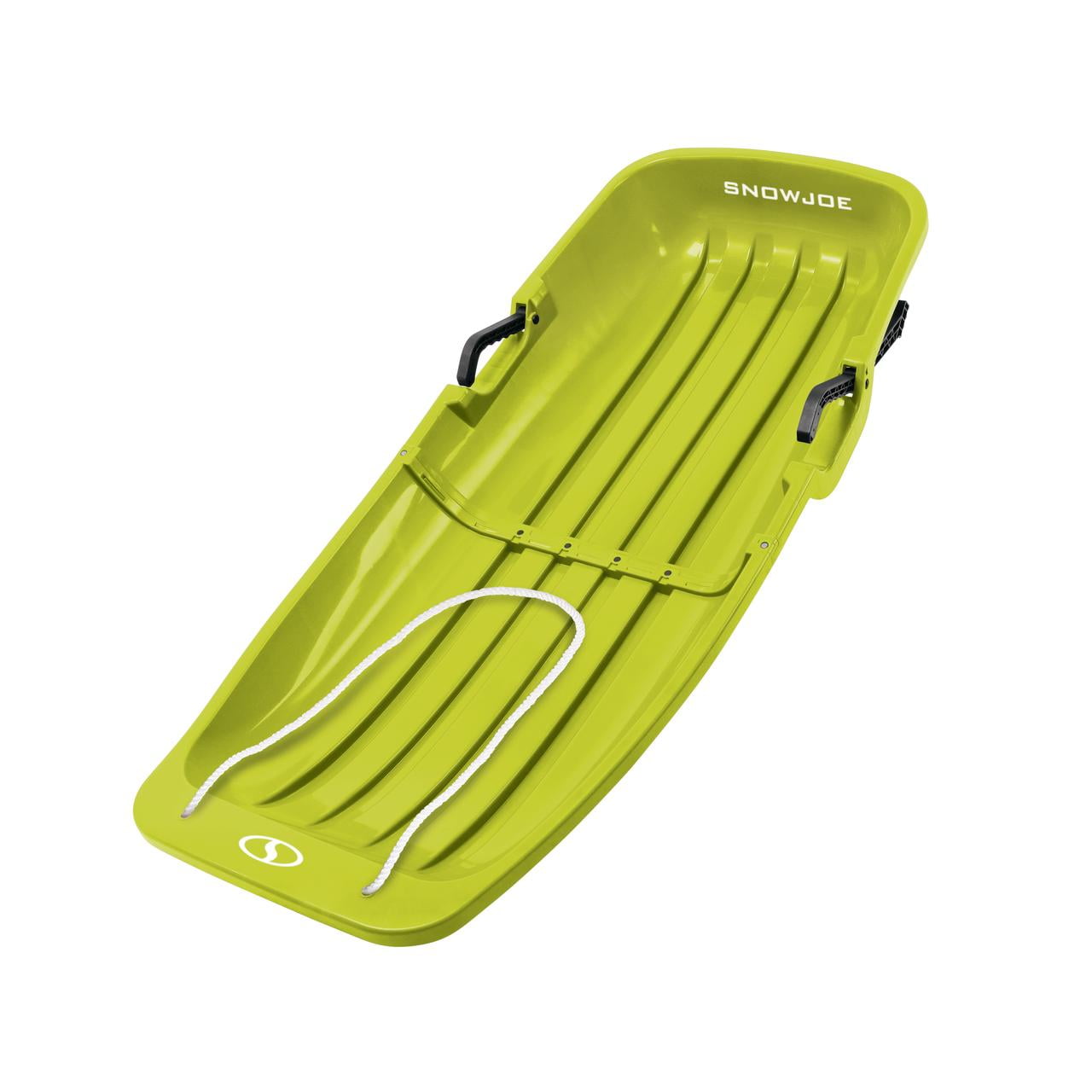 Snow Joe 48in Kids Outdoor Toboggan Winter Snow Sled W/ Hand Brakes ...