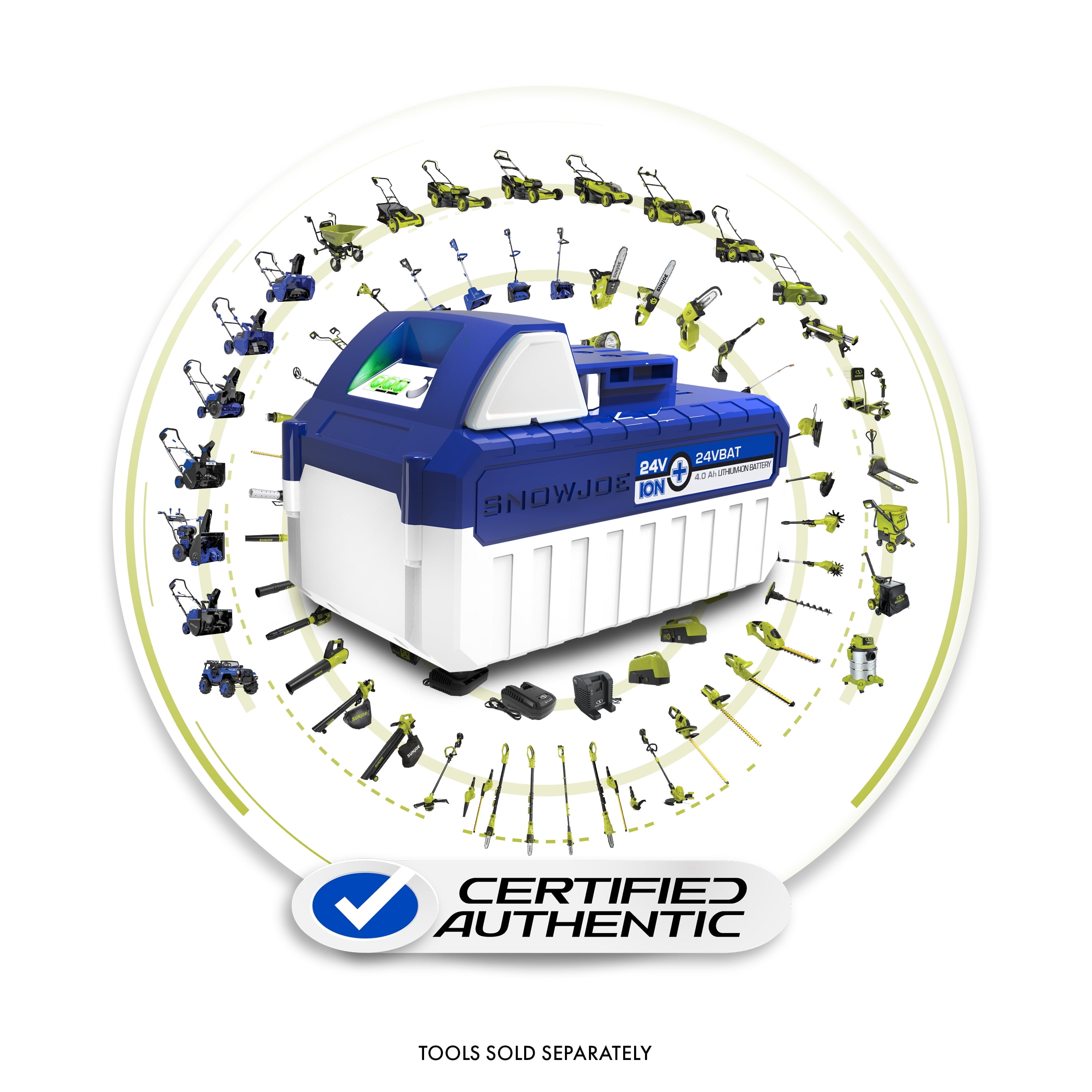 Snow Joe 24V 4.0-Ah Cordless Electric Operated Lithium-Ion Battery ...