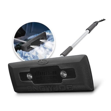 Snow Joe 4-In-1 Telescoping Snow Broom + Ice Scraper with 18-Inch Foam ...