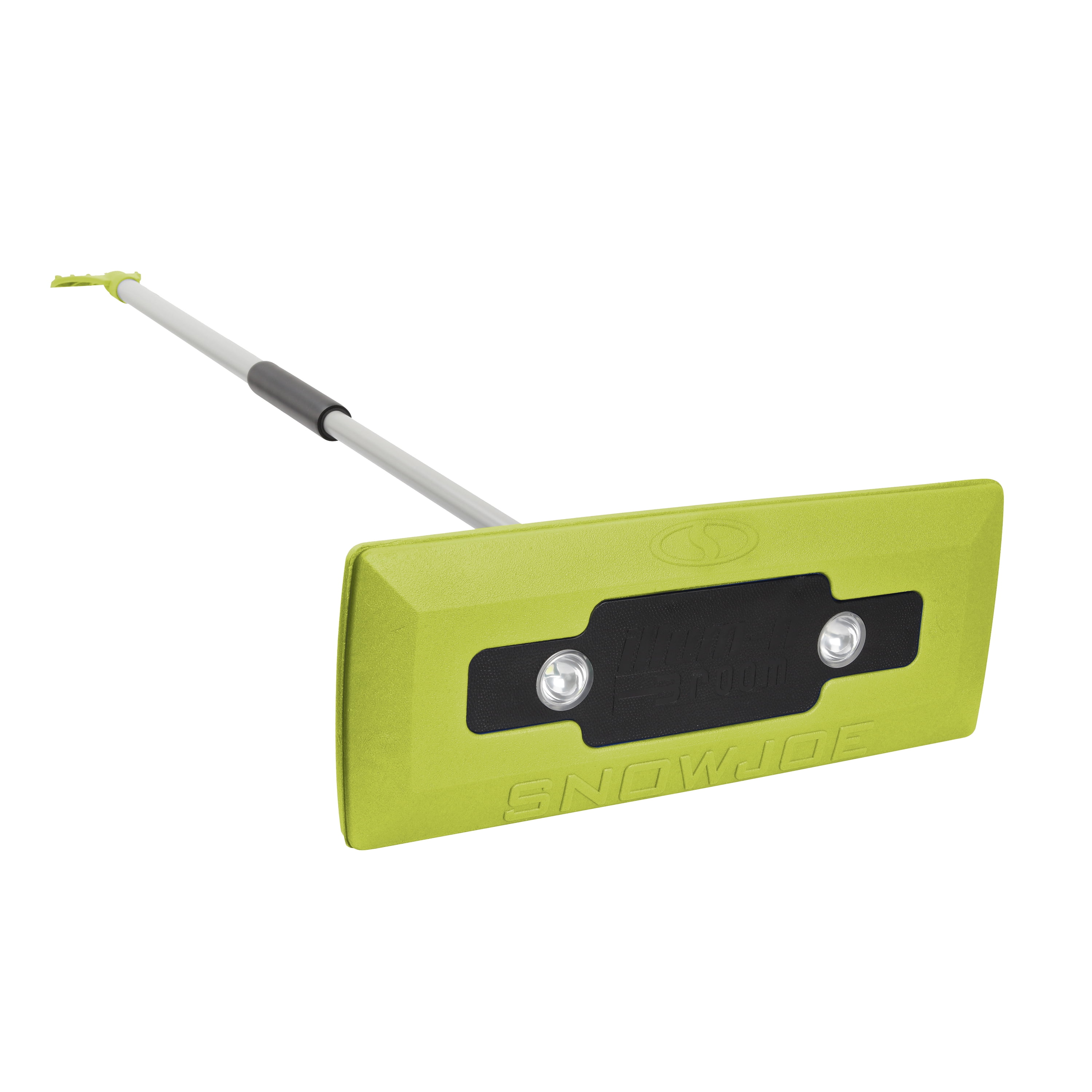 Snow Joe SJBLZD-LED-GRN 4-In-1 Telescoping Snow Broom + Ice Scraper ...