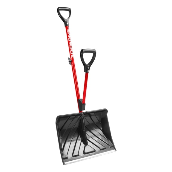 Structron Aluminum Snow Shovel With 18 In. Head, Wear Strip, 42 In ...