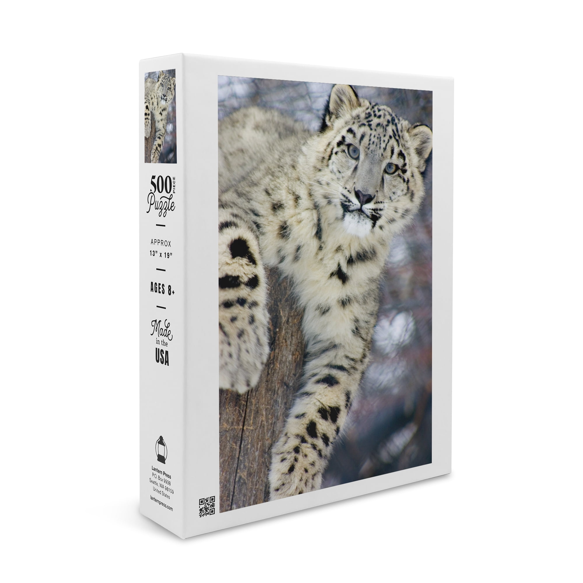 Snow Leopard (19x27 inches, Premium 500 Piece Jigsaw Puzzle for Adults ...