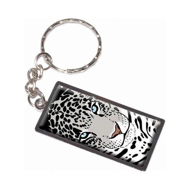Snow Leopard Big Cat Keychain Key Chain Ring - Walmart.com