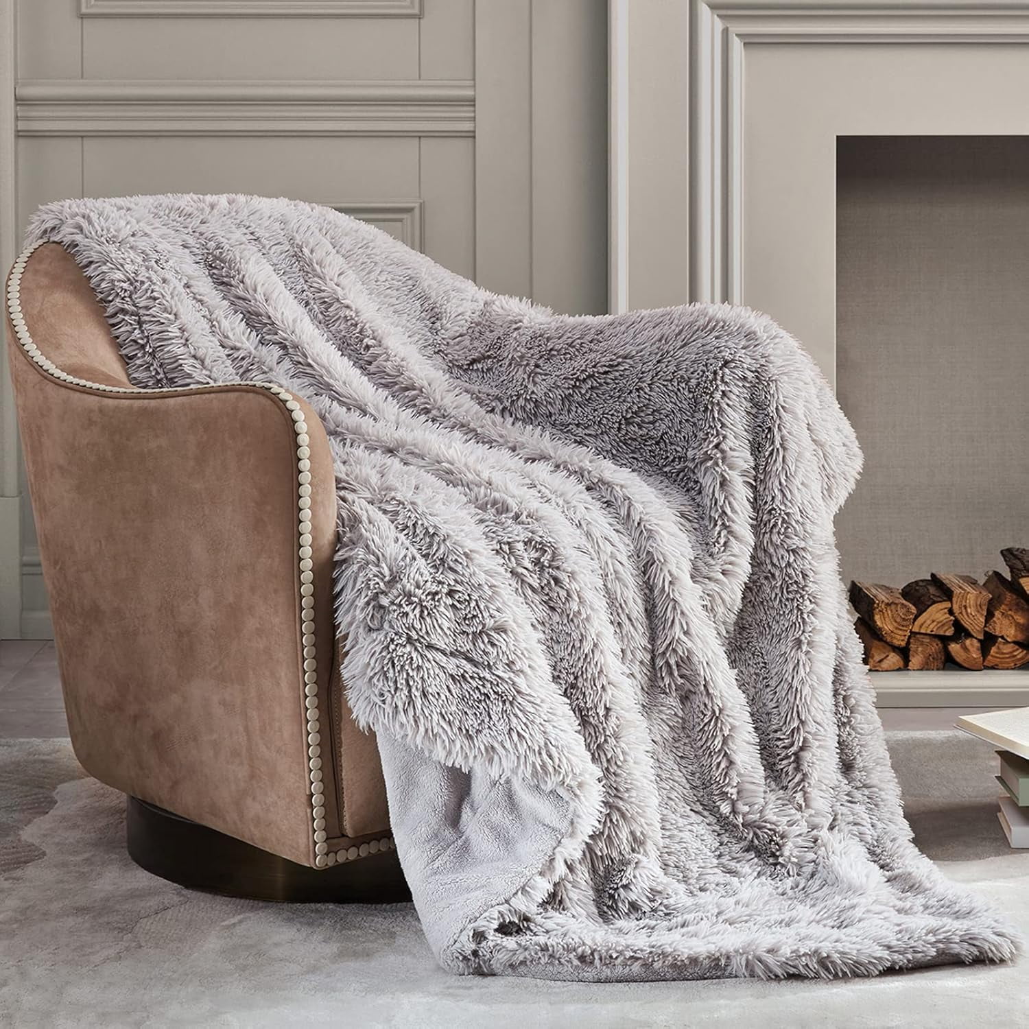 Snow Leopard Blanket Cozy Luxury Throw Blanket Velvet Reversible Mink ...