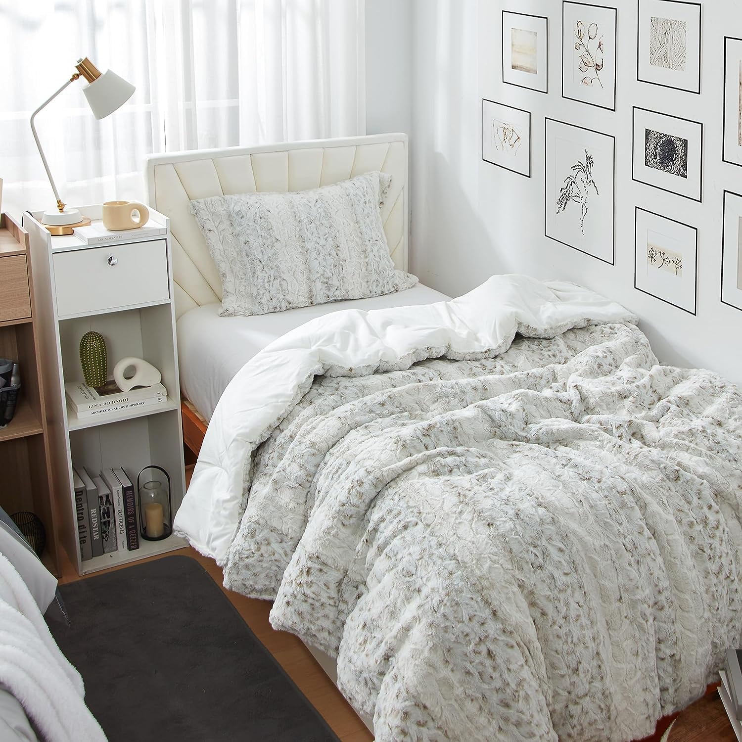 Snow Leopard Coma Twin XL Comforter - Walmart.com