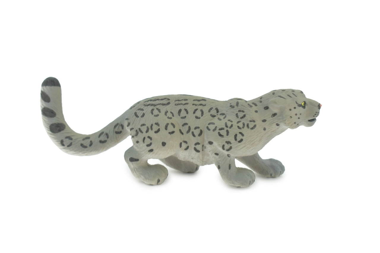 Snow Leopard, Mountain Cat, Museum Quality, Hand Painted, Rubber Rodent ...