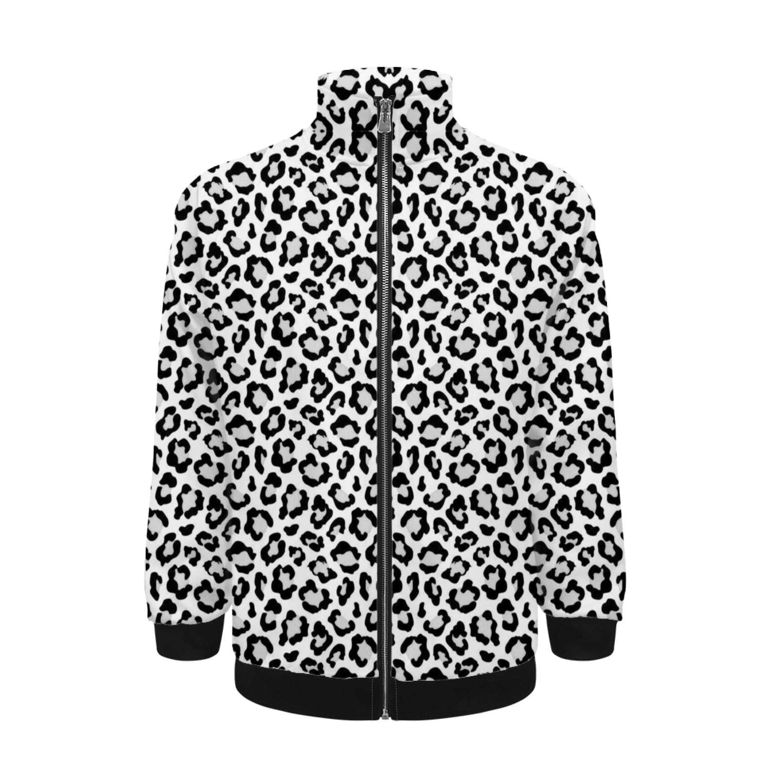 Snow Leopard Print Jacket Men's Street Cool Long Sleeves Coat ...