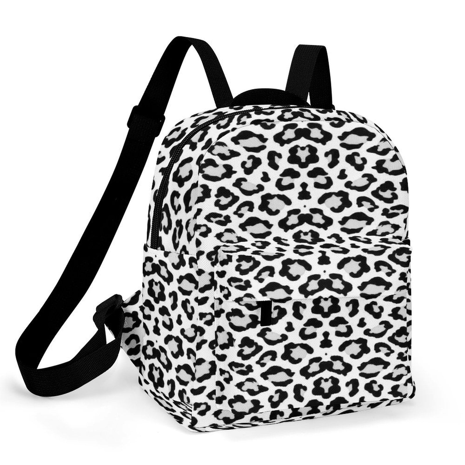 Snow Leopard Print Small Backpack Cute Mini Backpacks For Woman ...