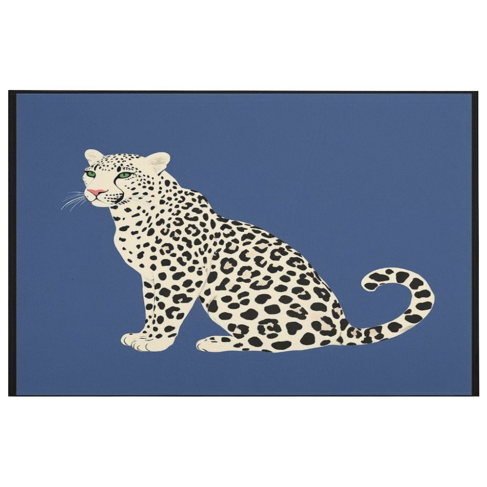 Snow Leopard Sapphire Adult Home Decor Bedroom Living Room Crystal ...
