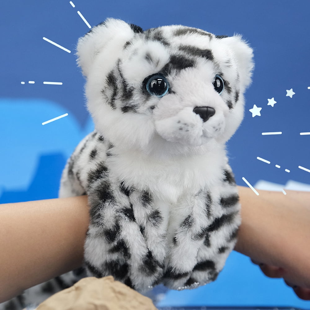 Snow Leopard Stuffed Animal Plush Toy, Snow Leopard Plush Slap Bracelet ...