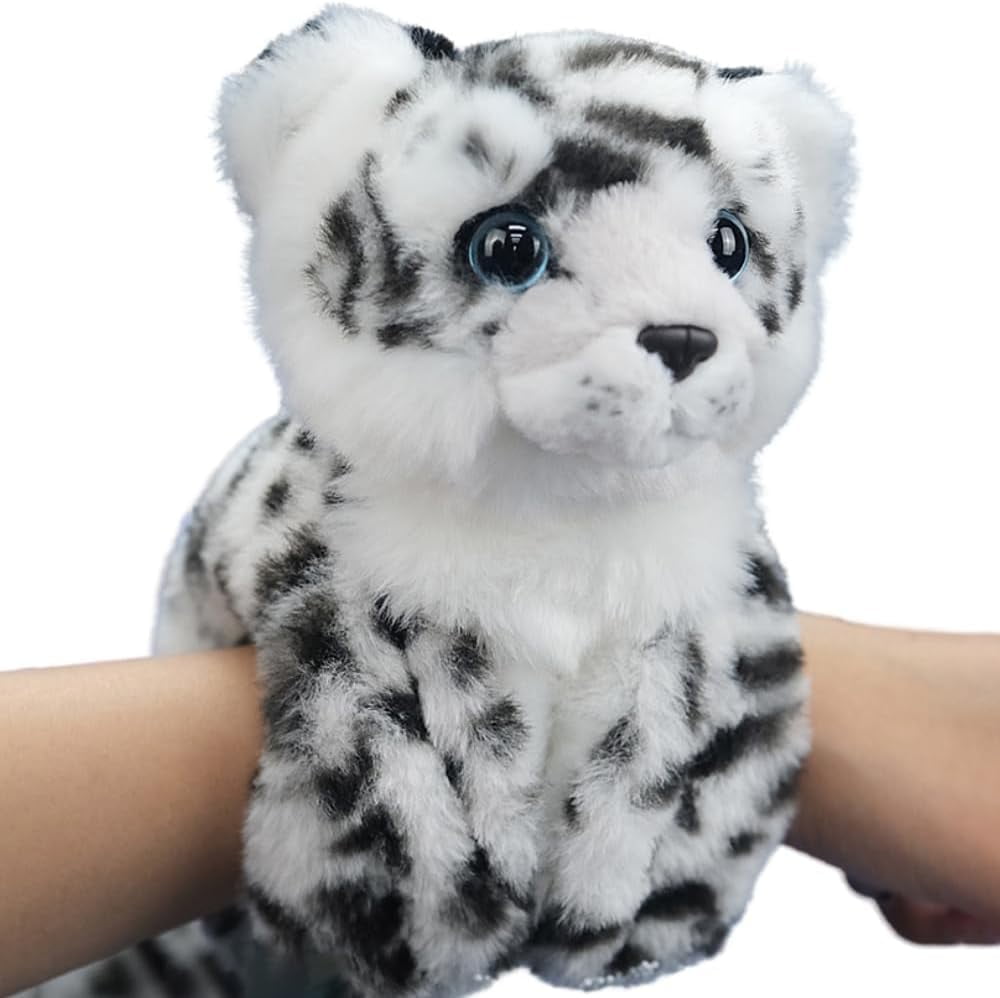Snow Leopard Stuffed Animal Plush Toy, Snow Leopard Plush Slap Bracelet ...