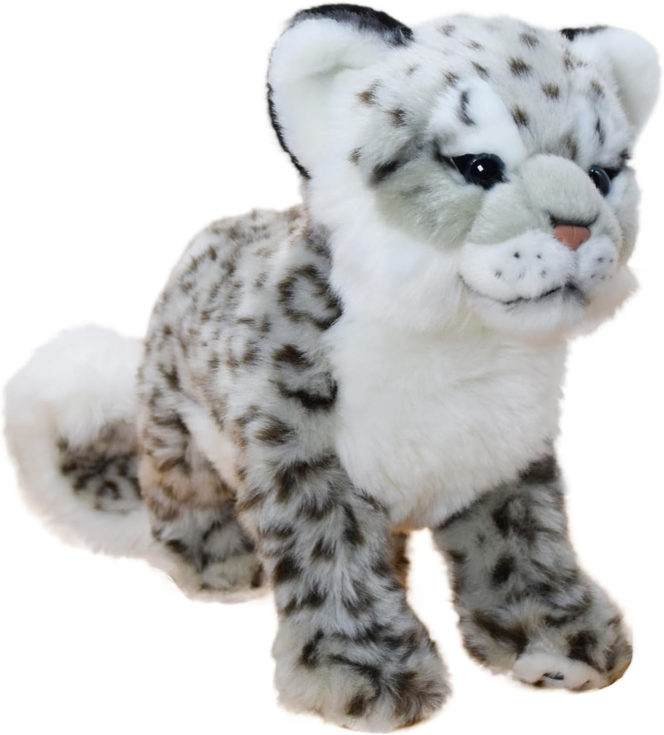 Snow Leopard Stuffed Animals Plush Toy, 18 Inches Realistic White ...
