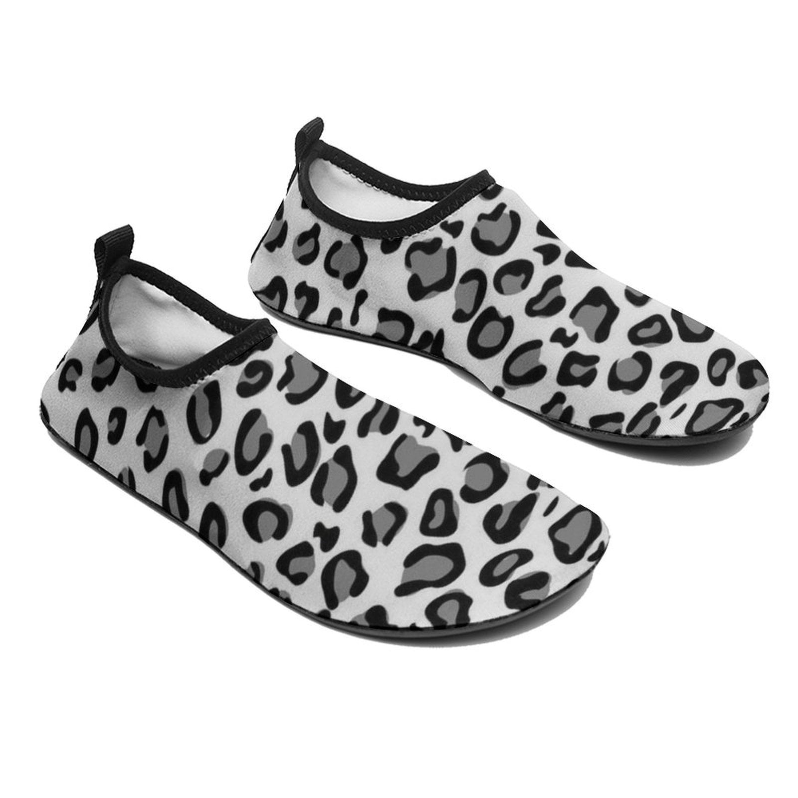 Snow Leopard Water Shoes Beach Slip-on Shoes for Men Women Swim Pool ...