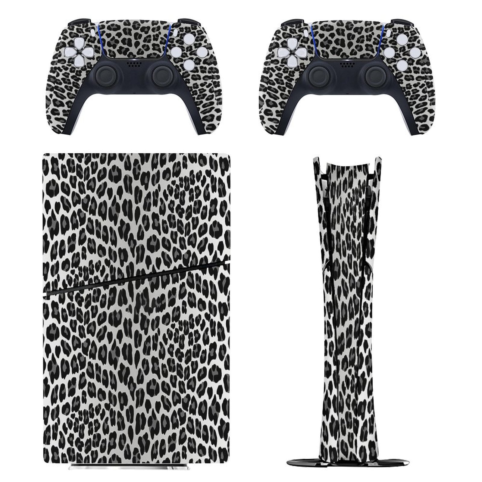Snow Leopard White PS5/PS5 Pro/PS5 Slim Digital Disc Skin Sticker For ...