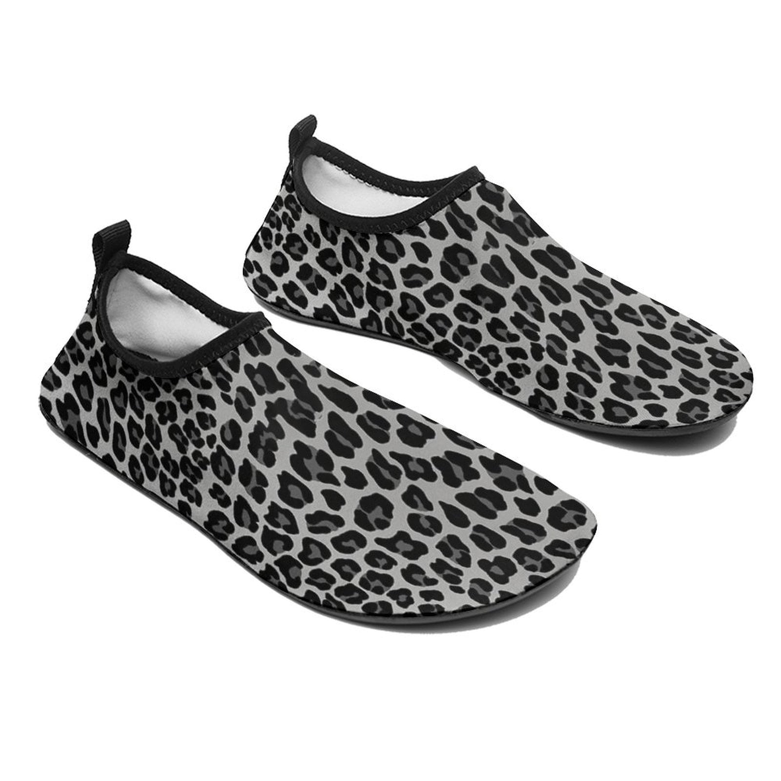 Snow Leopard White Water Shoes Beach Slip-on Shoes for Men Women Swim ...