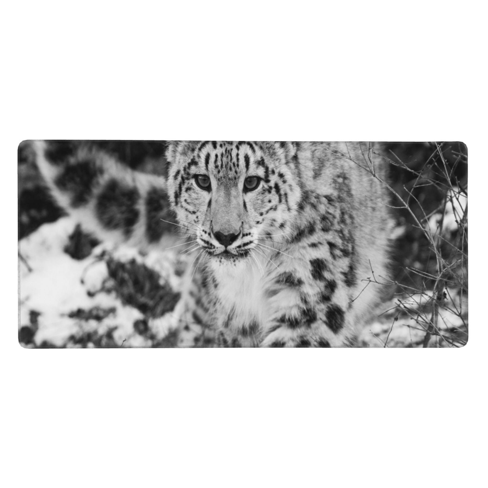 Snow Leopard Mousepad Large Mouse Pad Desk Pad Computer Keyboard Mouse ...