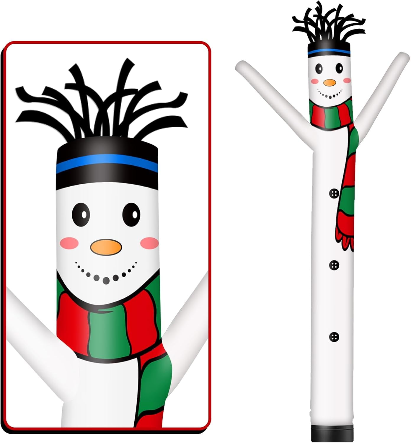 Snow Man Inflatable Tube Man Wacky Wavy Dancing Guy for Outdoor ...