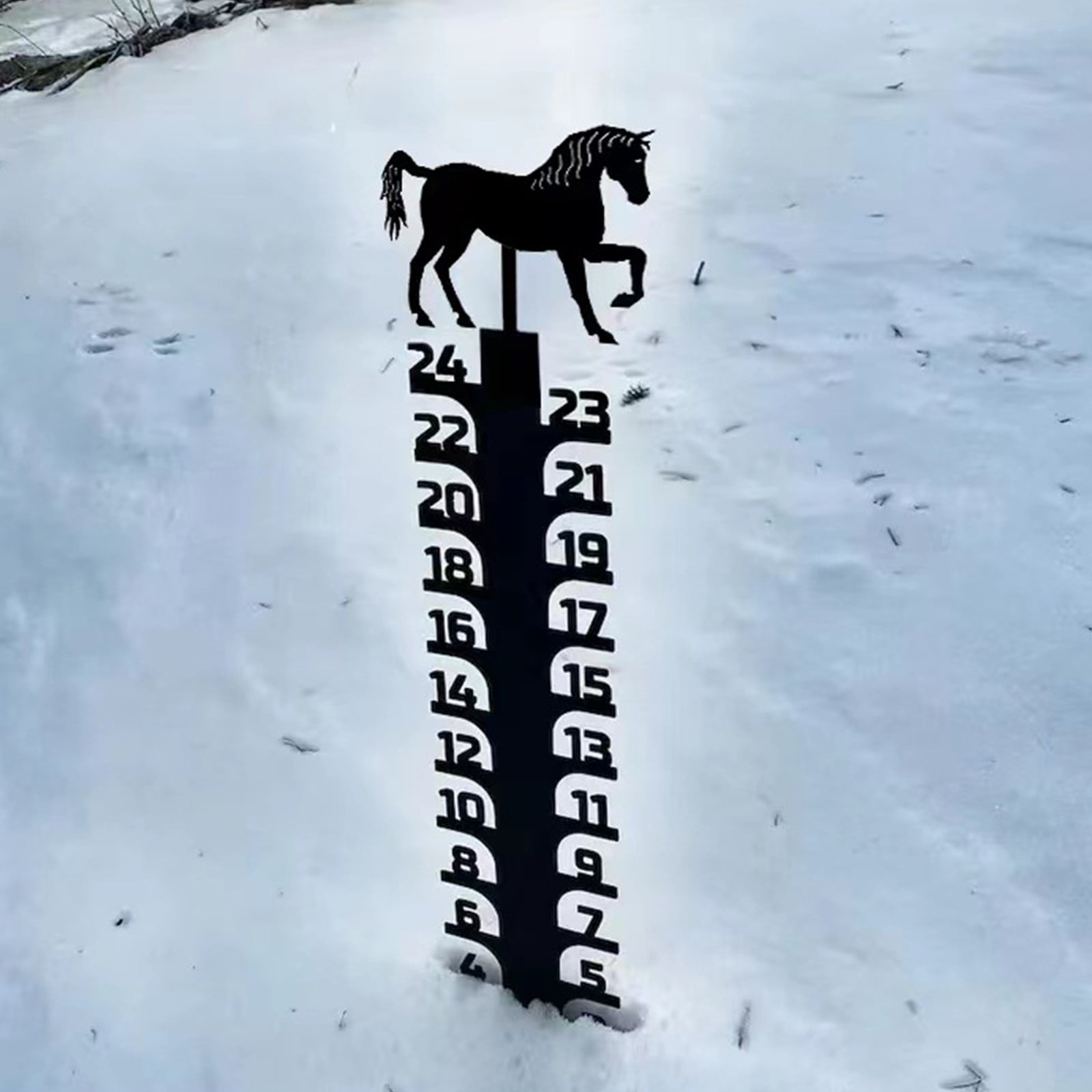 Snow Measuring Machine 24 Inches Clearance! Metal Decoration Gauge ...