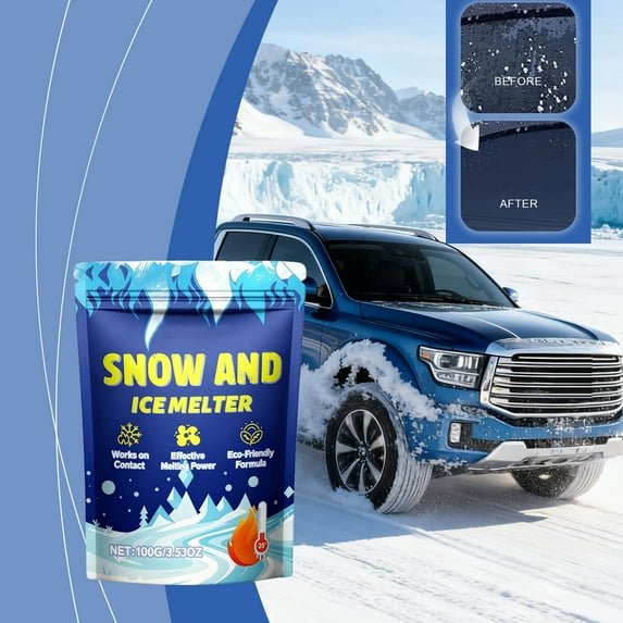 Snow Melting and De-Icing Agent, with Fast Ice Melting Action, Heat ...