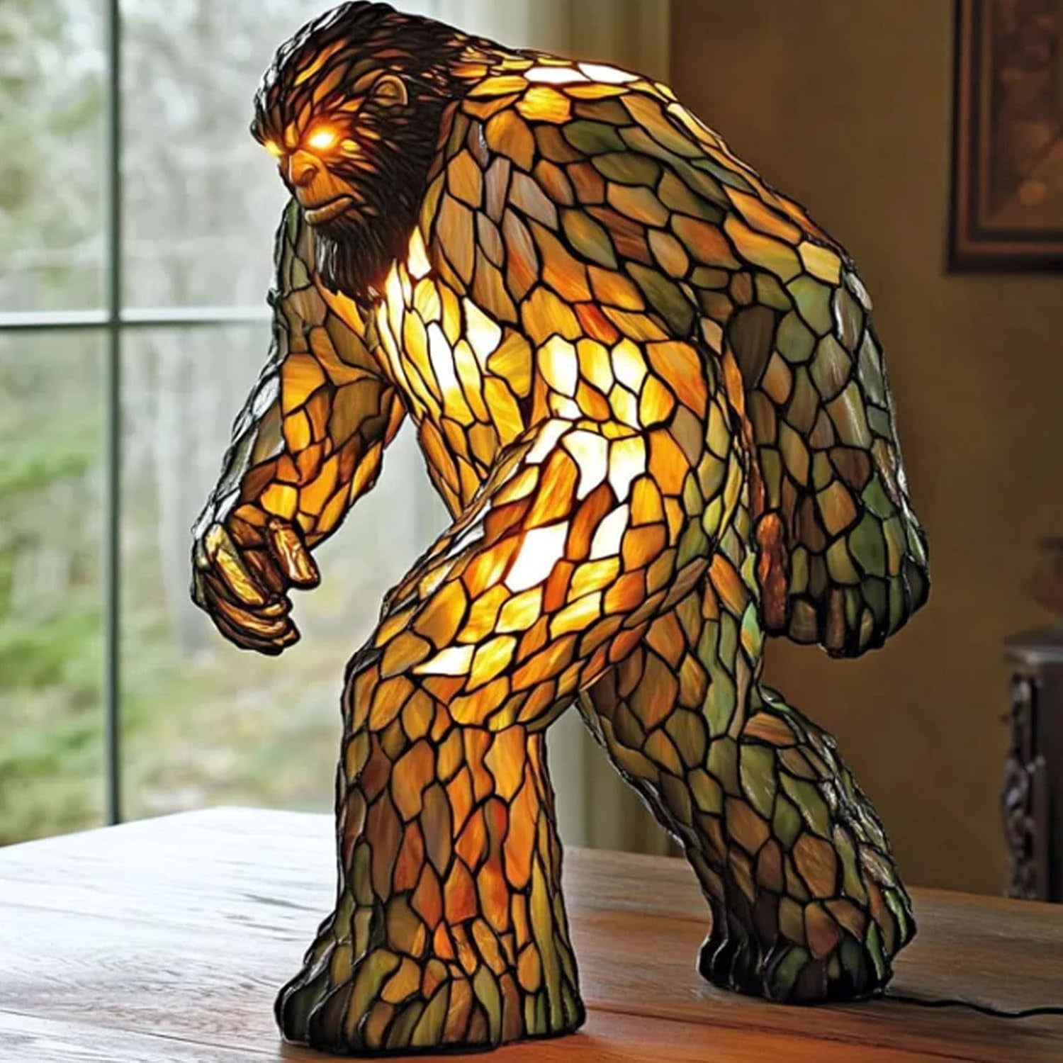 Snow Monster Night Light, Gorillas Lamp, Chimpanzee Resin Art Lamp ...