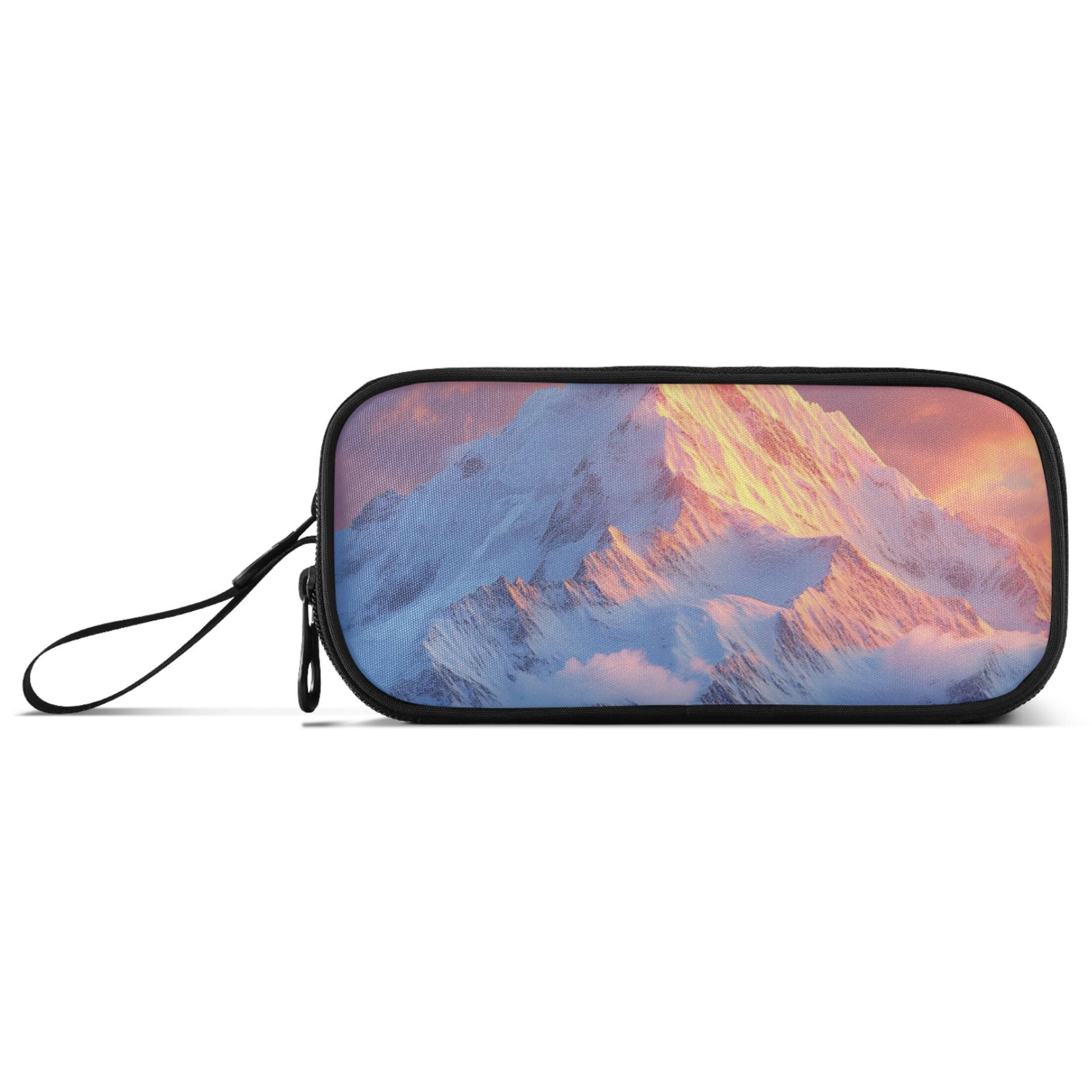 Snow Mountain Of Sunrise Clouds Pencil Case Stationary Holder Pen Bag ...