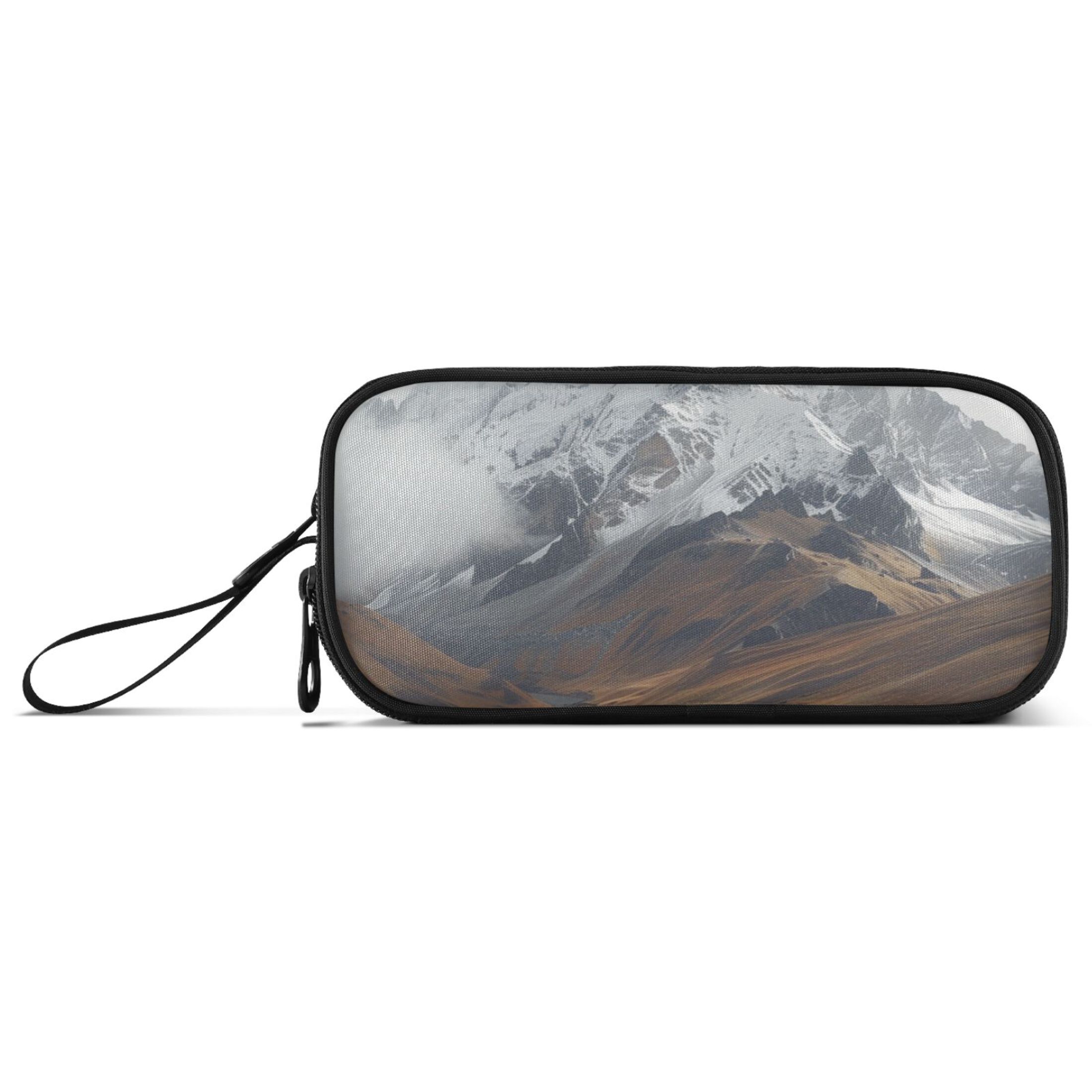 Snow Mountain River Lawn Pencil Case Stationary Holder Pen Bag Pencil ...