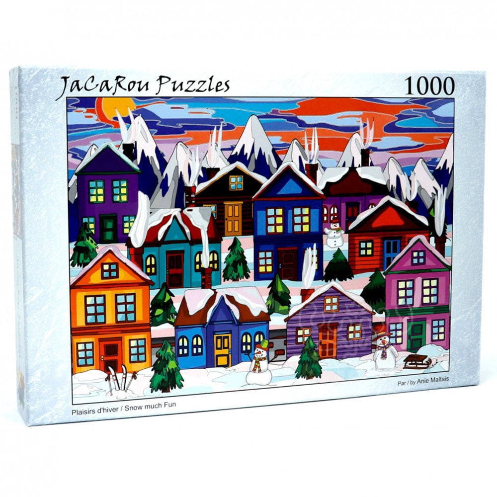 Snow Much Fun 1000 Piece Jigsaw Puzzle by JaCaRou – Winter Puzzle ...