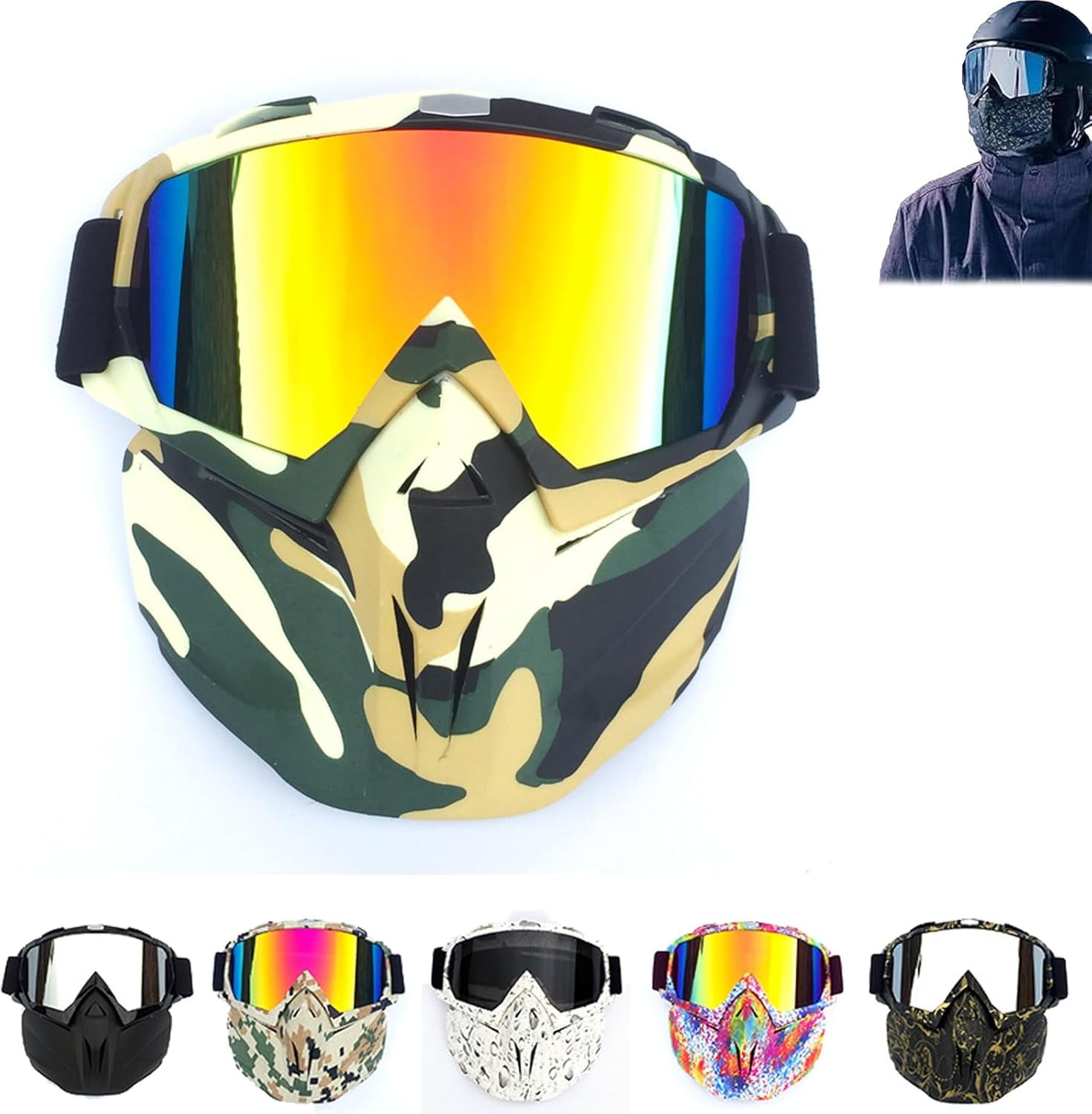 Snow Ninja Mask, Snow Ninja Mask Goggles, Cold Weather Goggles, Ski ...