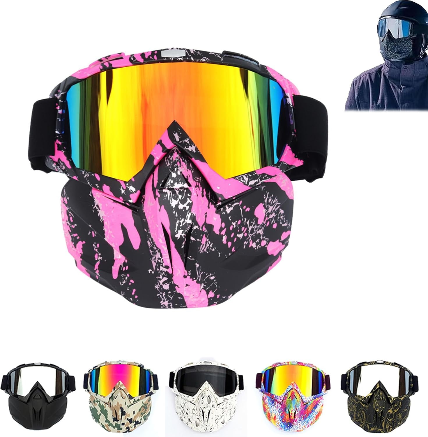 Snow Ninja Mask, Snow Ninja Mask Goggles, Cold Weather Goggles, Ski ...