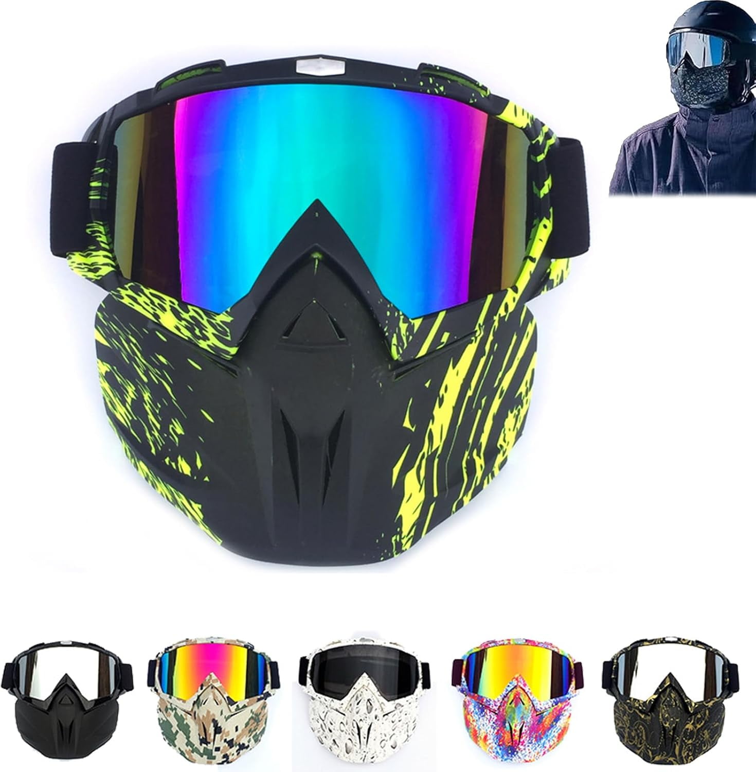 Snow Ninja Mask, Snow Ninja Mask Goggles, Cold Weather Goggles, Ski ...