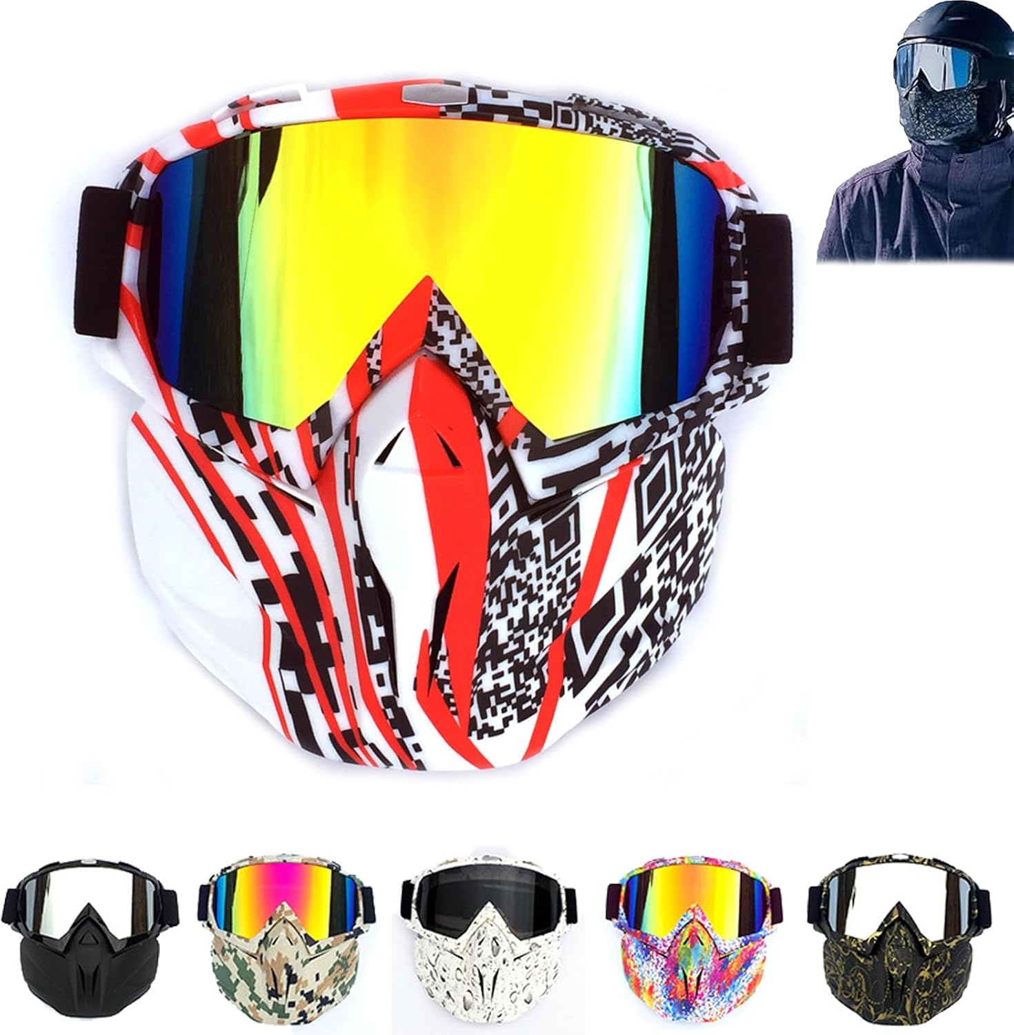 Snow Ninja Mask, Snow Ninja Mask Goggles, Cold Weather Goggles, Ski ...