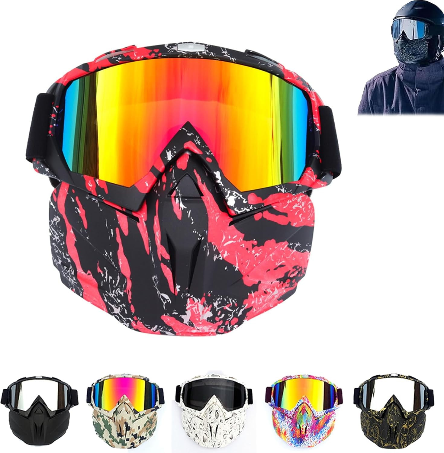 Snow Ninja Mask, Snow Ninja Mask Goggles, Cold Weather Goggles, Ski ...