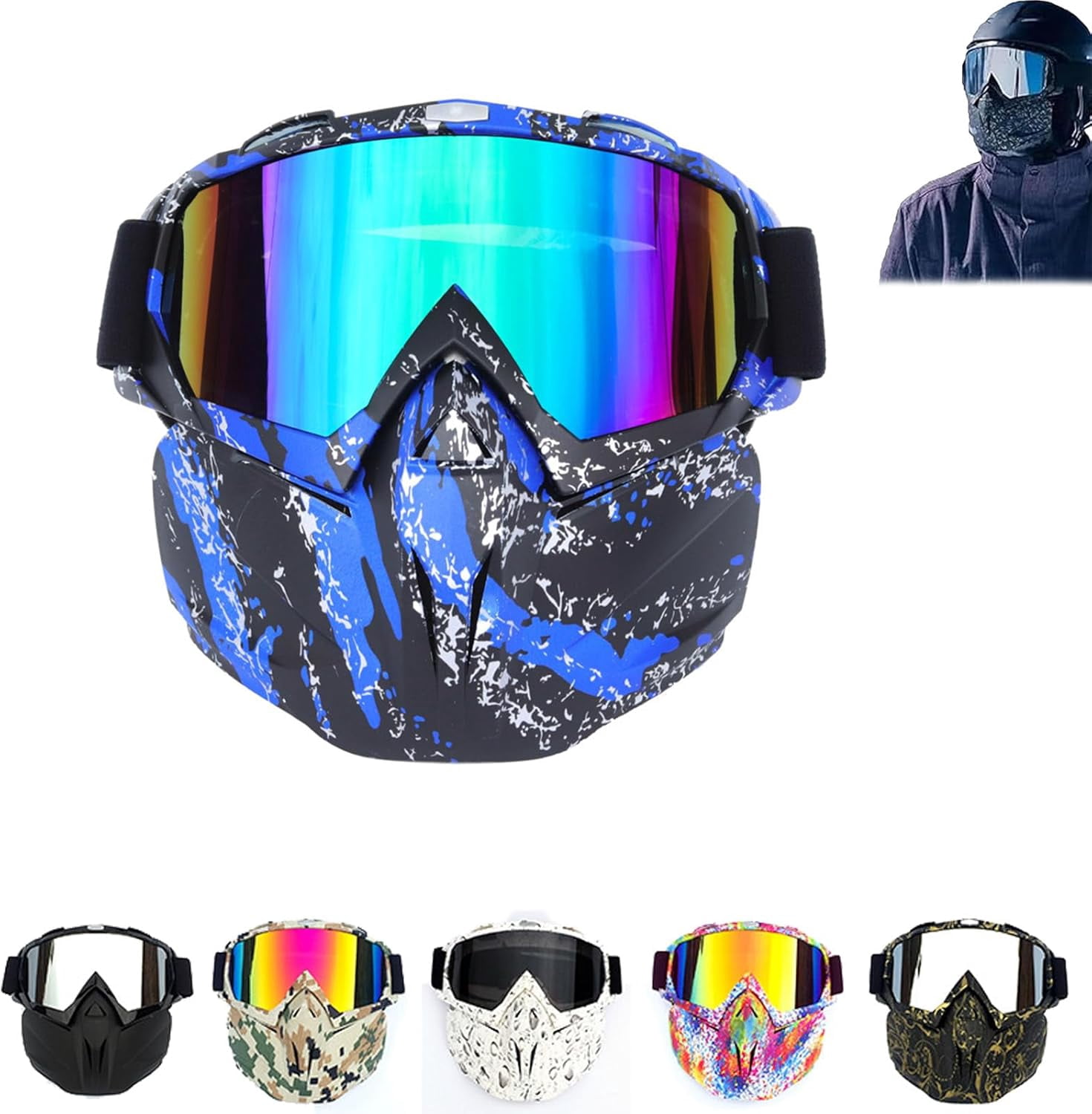 Snow Ninja Mask, Snow Ninja Mask Goggles, Cold Weather Goggles, Ski ...