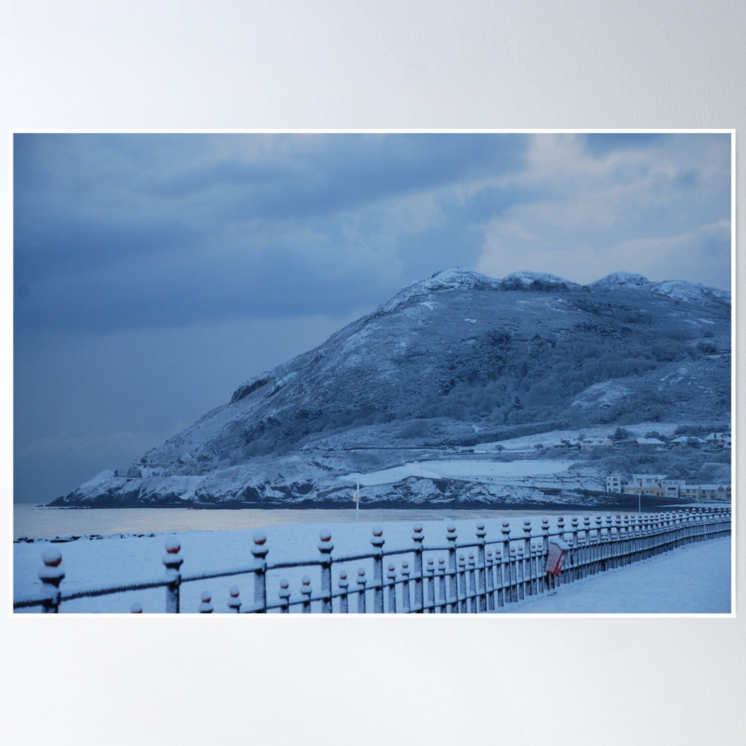Snow On Bray Head Co.Wicklow Poster Wall Art, Modern Wall Decor, 24x36 ...