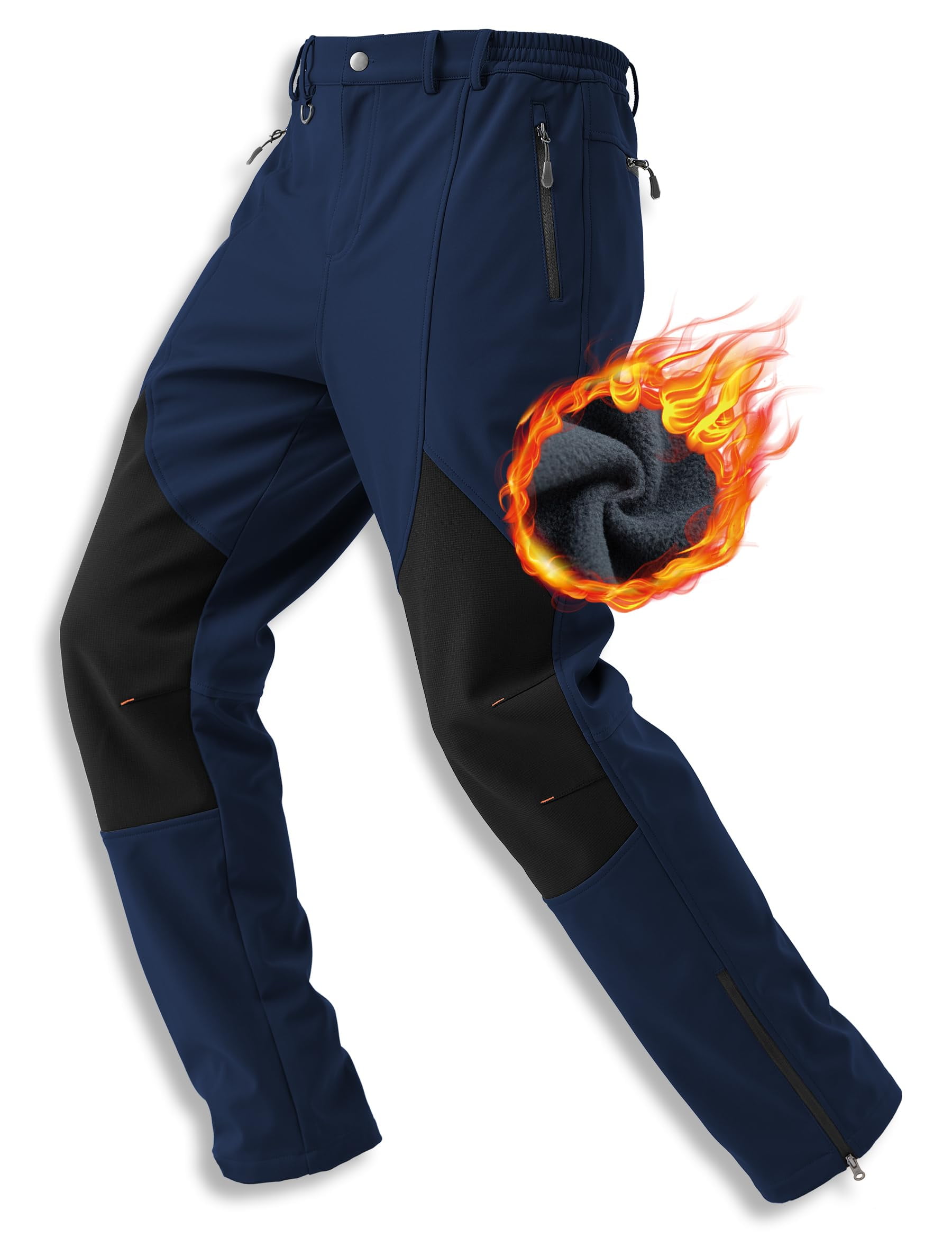 Snow Pants Men Ski Waterproof Pants Softshell Snowboard Pants Outdoor ...