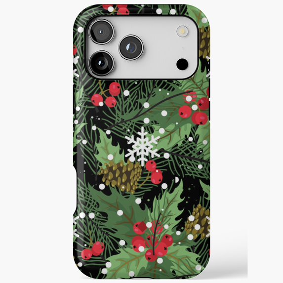 Snow Pine Tree Winter Forest Case for iPhone 11 12 13 14 15 16 17 Pro ...