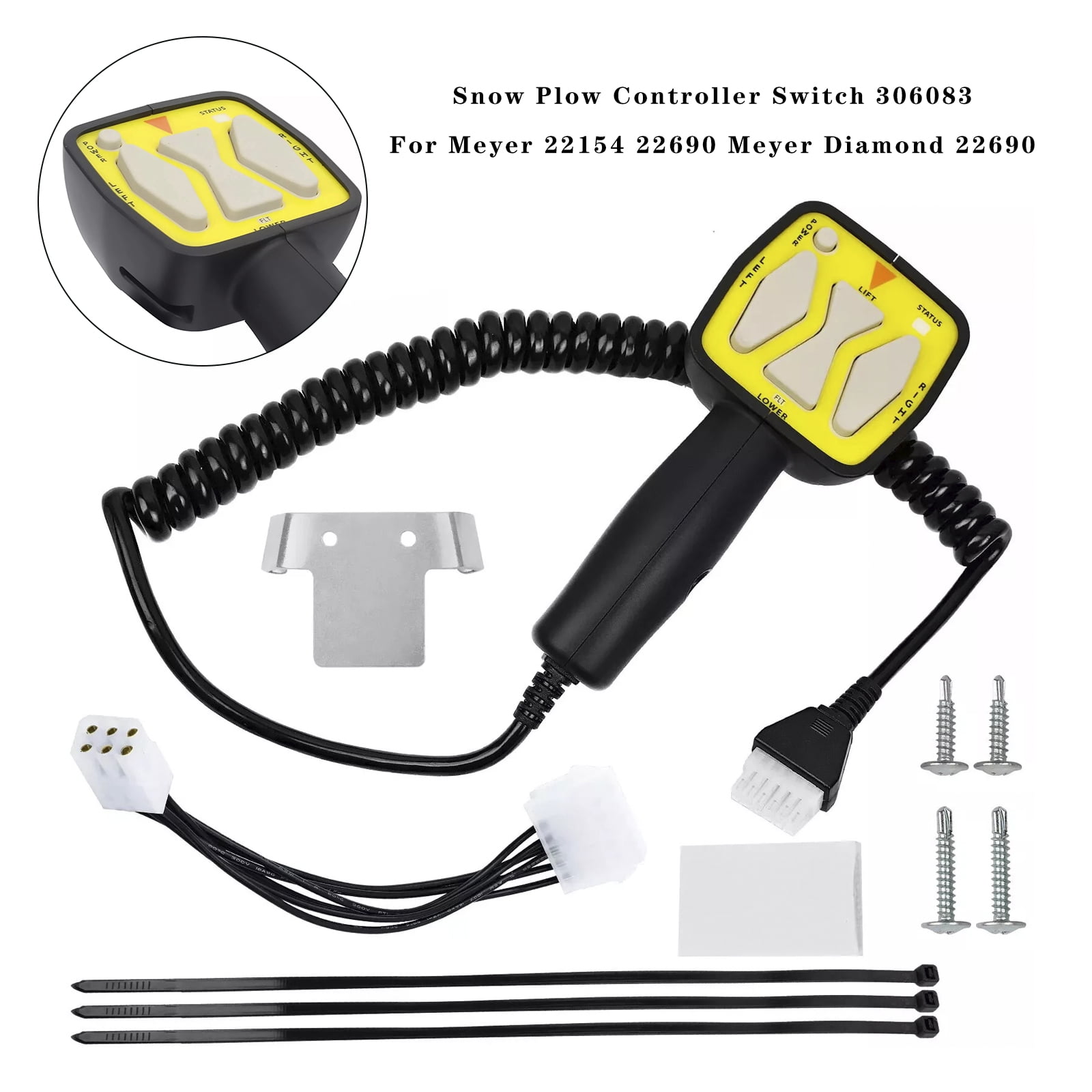Snow Plow Controller Switch 306083 For Meyer 22154 22690 Meyer Diamond ...