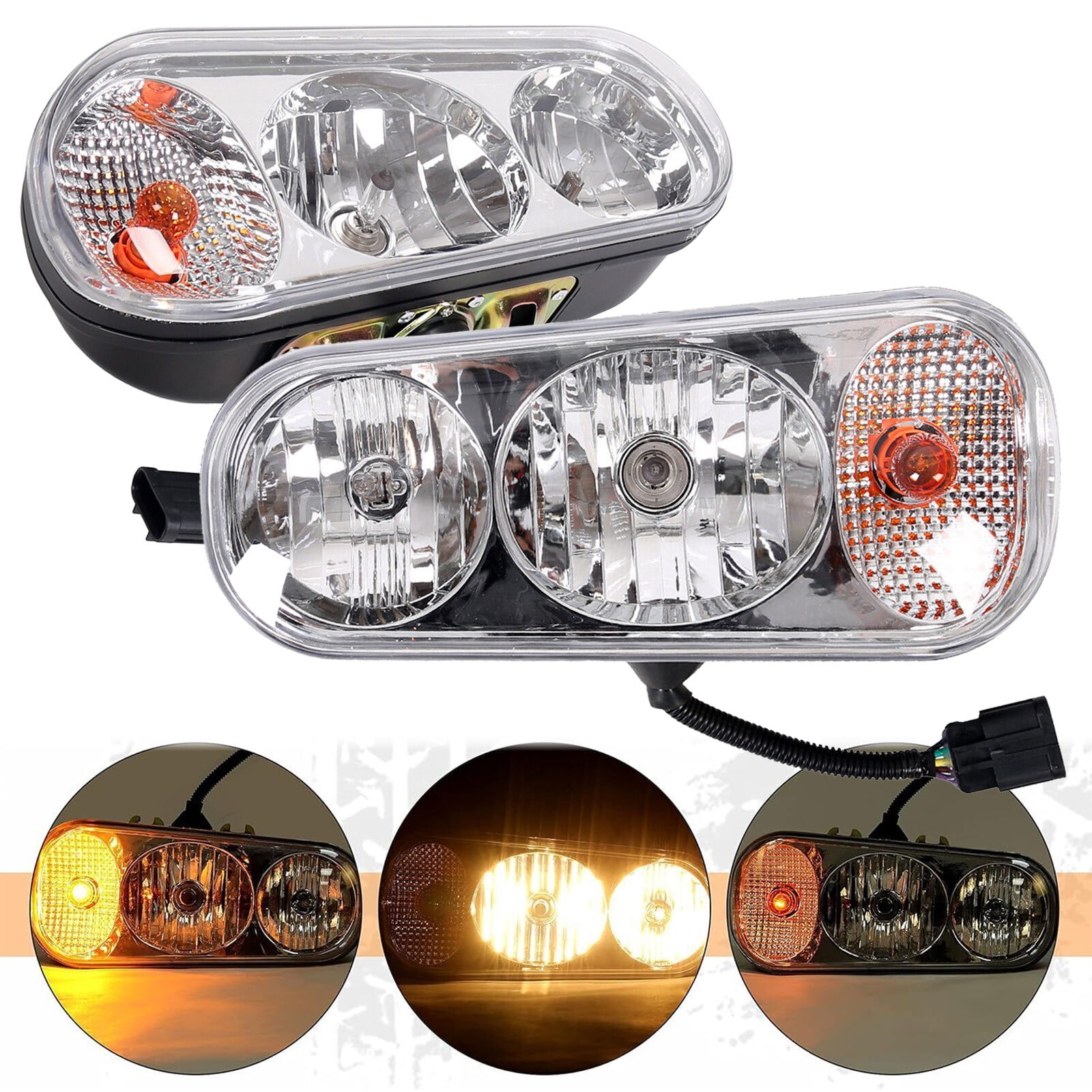 Snow Plow Headlights Snowplow Light Kit For Boss Western Meyer Blizzard ...