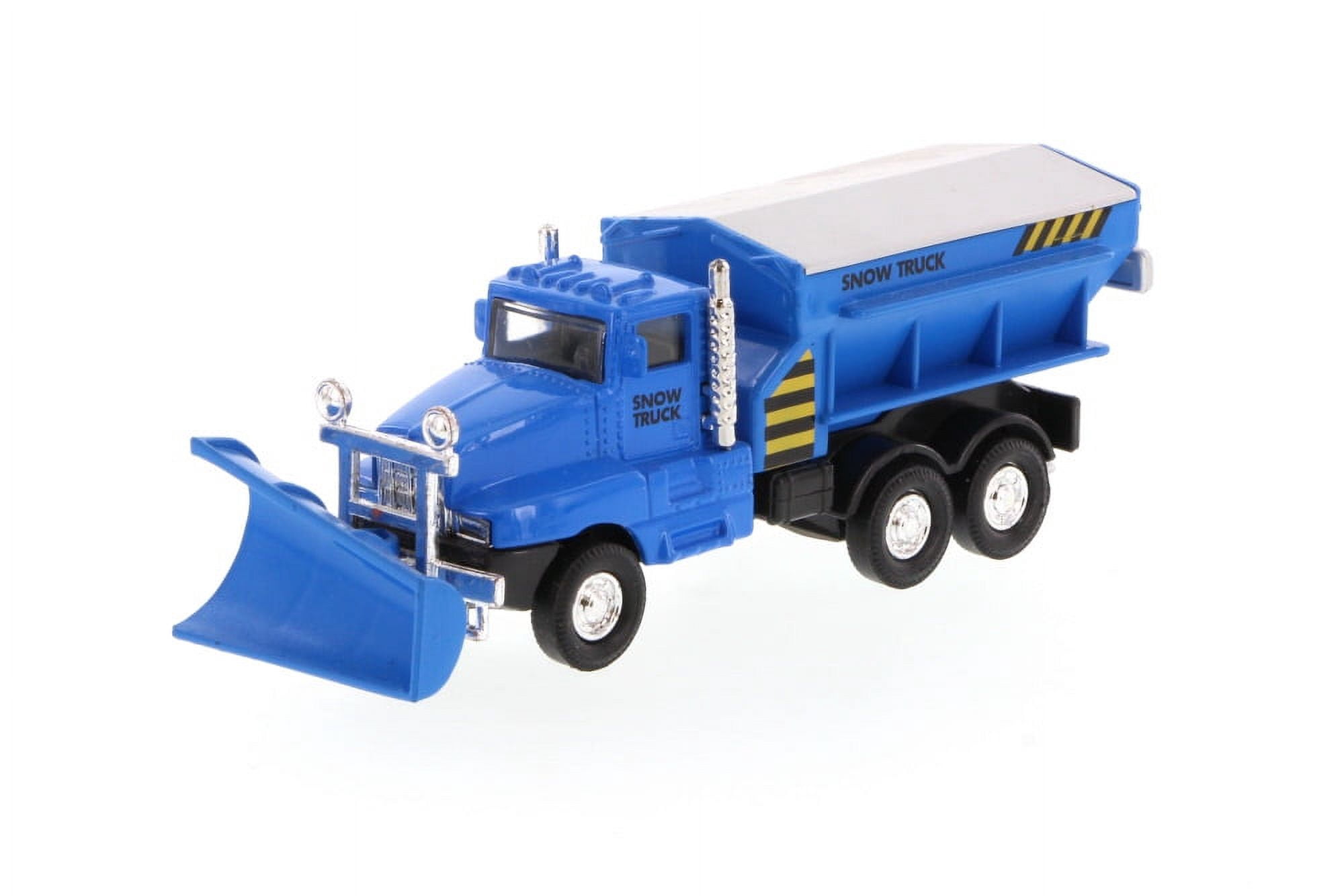 Snow Plow Truck, Blue - Showcasts 9915D - 5.75 Inch Scale Diecast Model ...
