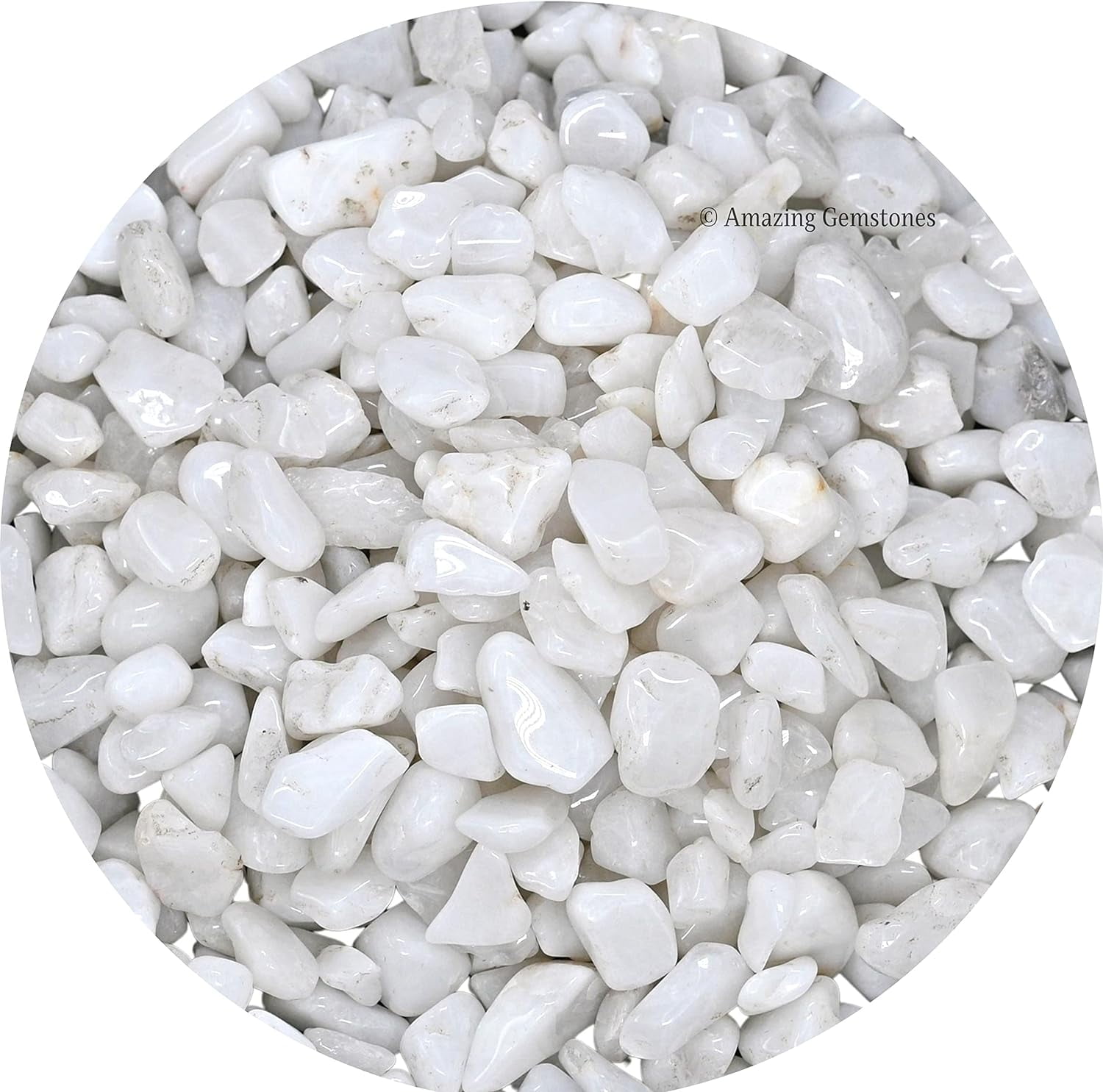 Snow Quartz Crystal Chips - Healing Crystals Tumbled Chips Gemstone ...
