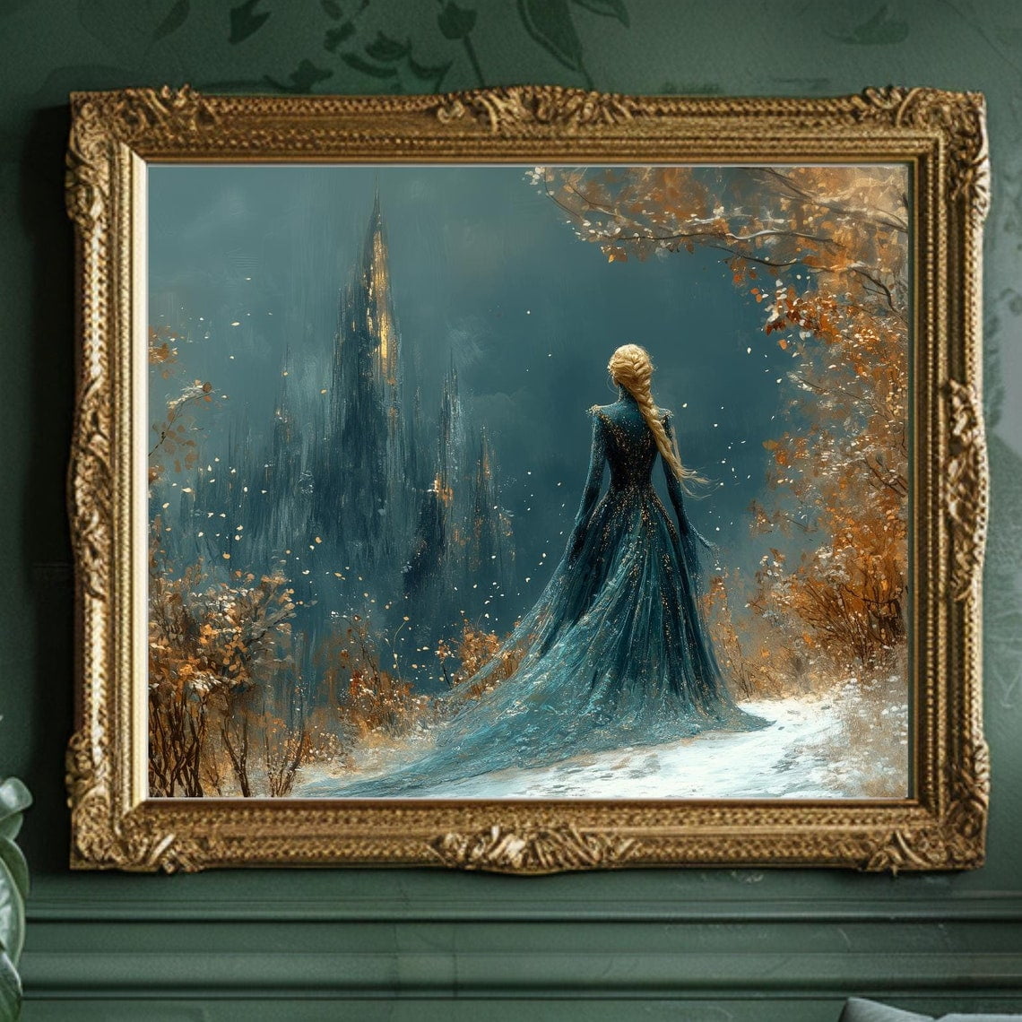 Snow Queen Poster Winter Story Fairy Tale Light Academia Art Print ...