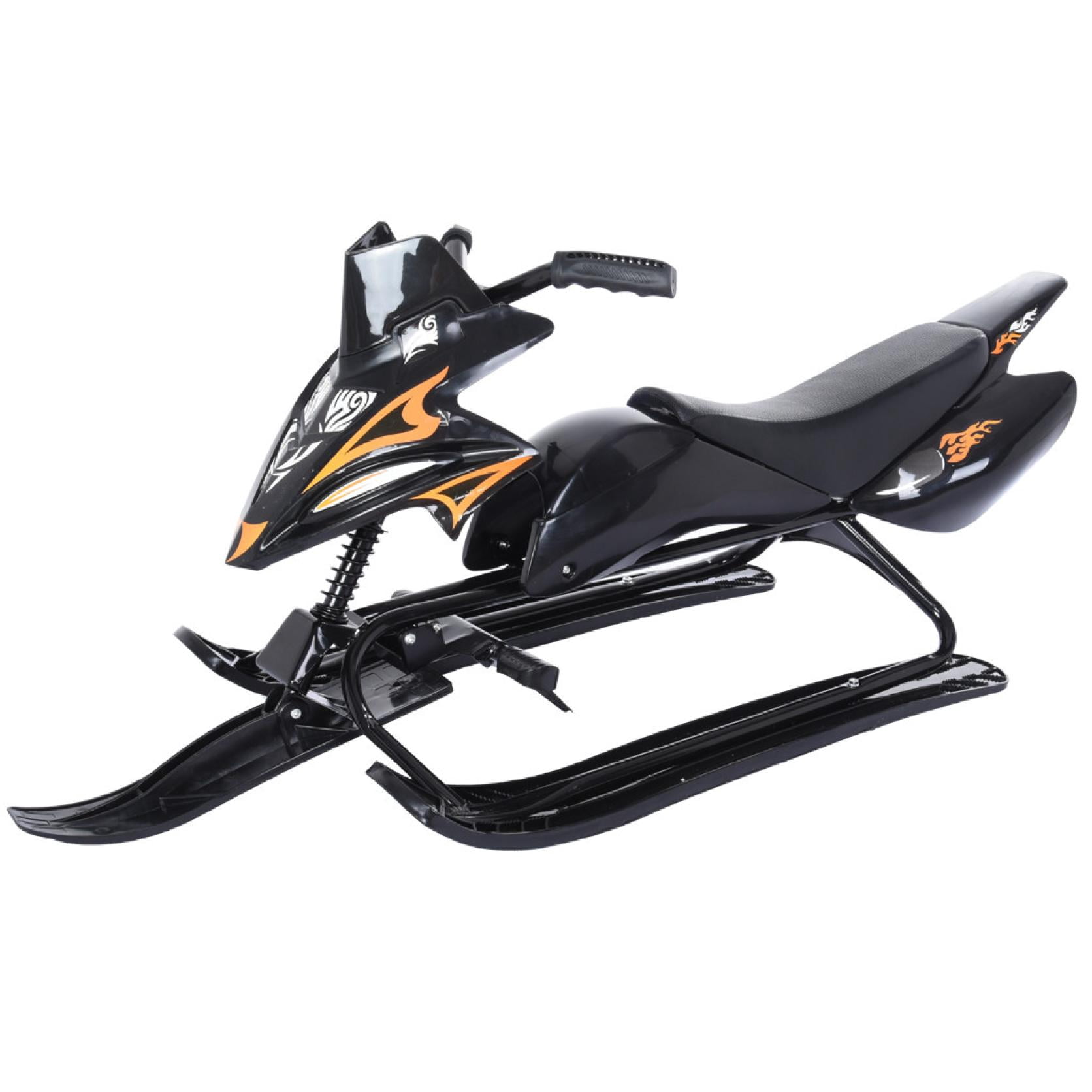 Snow Racer Sled, Ski Sled, Snowboard with Steering Wheel and Brakes for ...