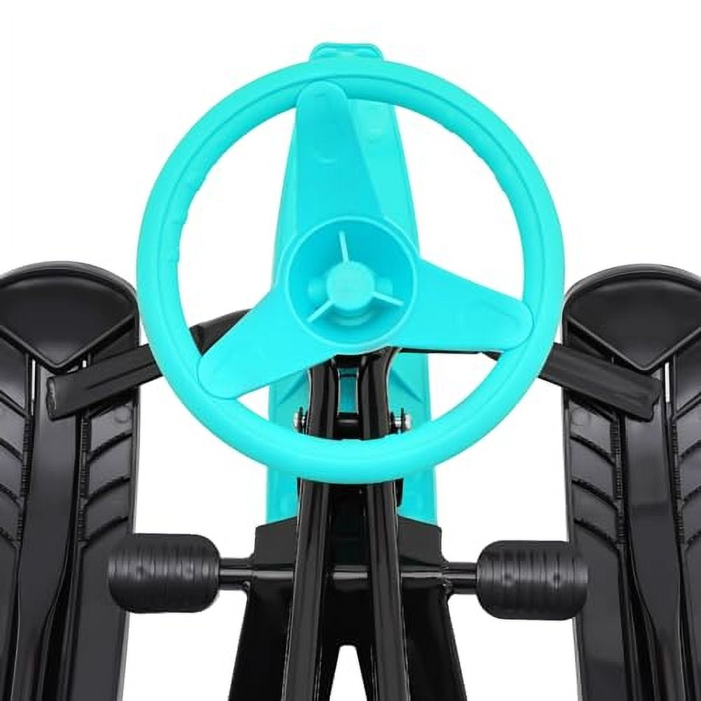 Snow Racer Sled for Adults/Kids/Teens,with Steering Wheel & Twin Brakes ...