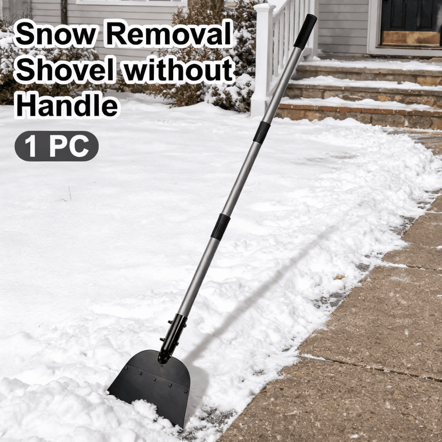 Snow Removal Shovel, Heavy-Duty Manganese Steel Construction, Perfect ...