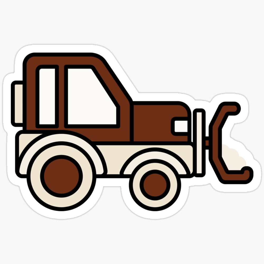 Snow Removal Vehicle Sticker Phone Decal Water Bottle Stickers Car ...