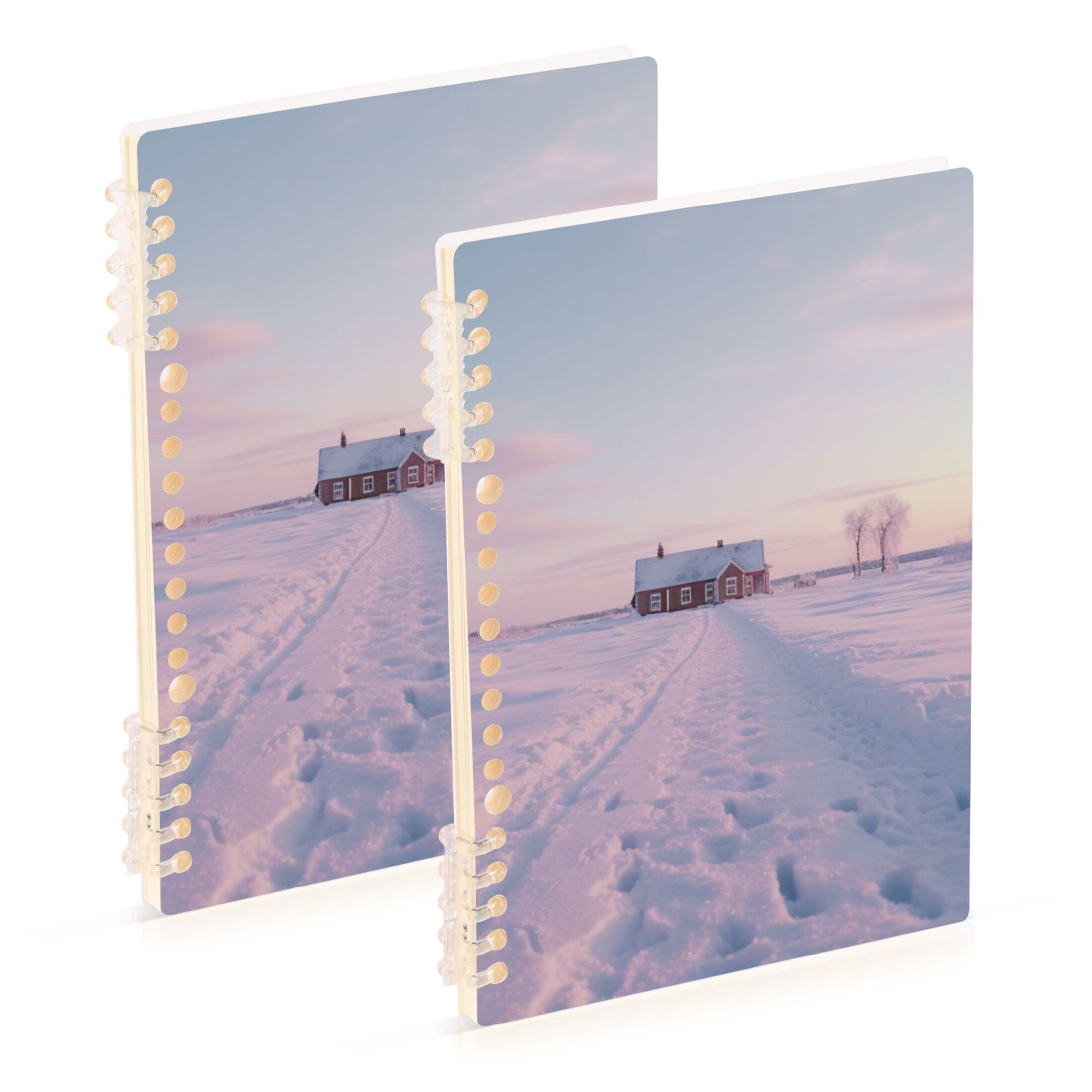 Snow Ring Binder Notebook Journey Note Diary College Ruled Spiral ...